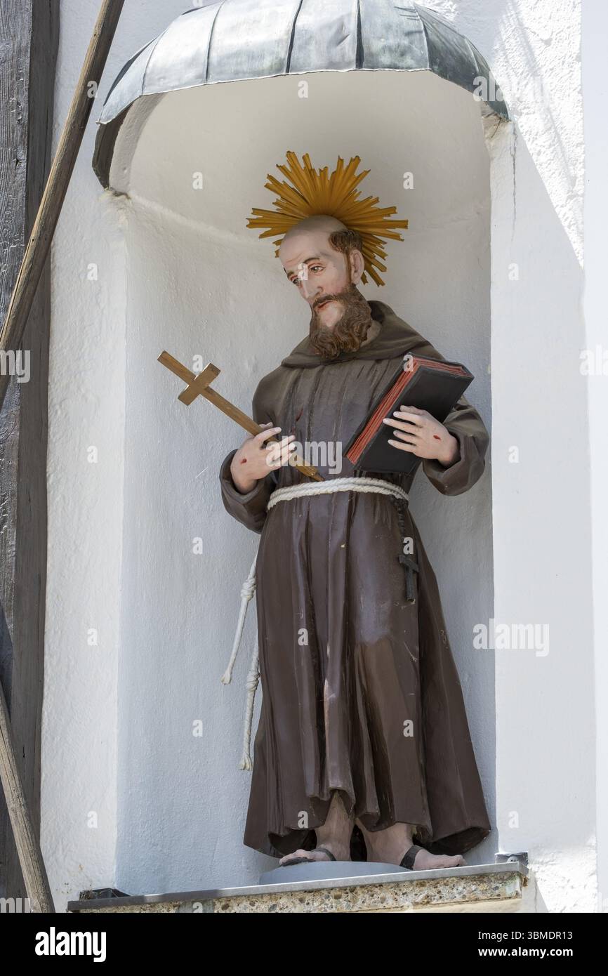 Figure of St. Konrad von Parzheim on the outer wall of St. Konrad ...