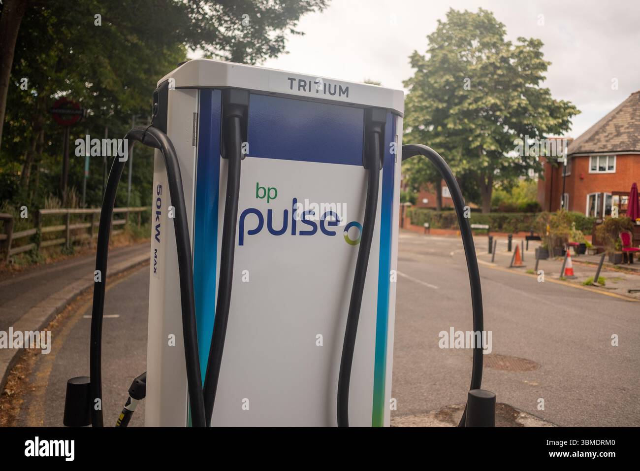 LONDON- JUNE 24, 2025: BP Pulse charging station on roadside in North Ealing west London Stock ...