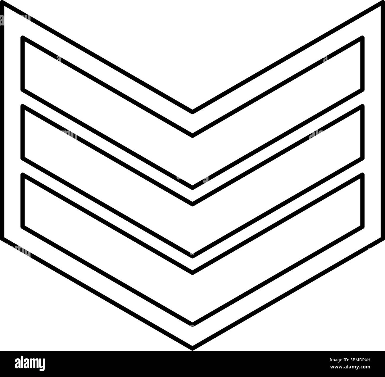 Army chevron military rank insignia badge symbol sign petty officer ...
