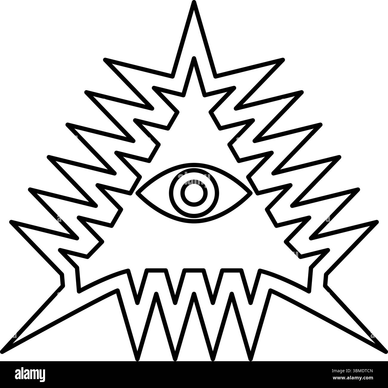 Mason symbol occult emblem of masonic Illuminati triangle all seeing ...