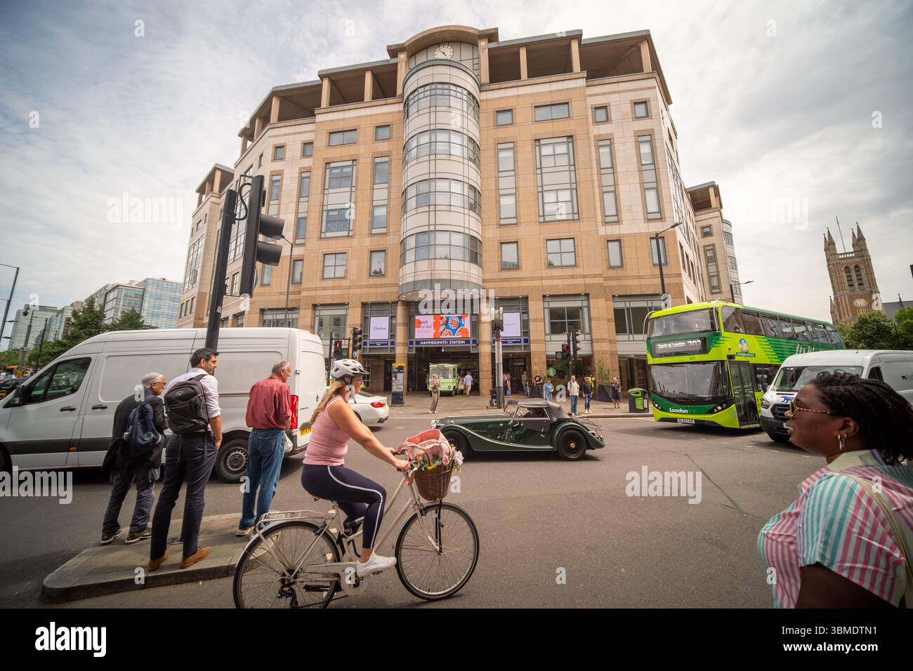LONDON- JUNE 25, 2025: Hammersmith Station and Hammersmith Broadway ...
