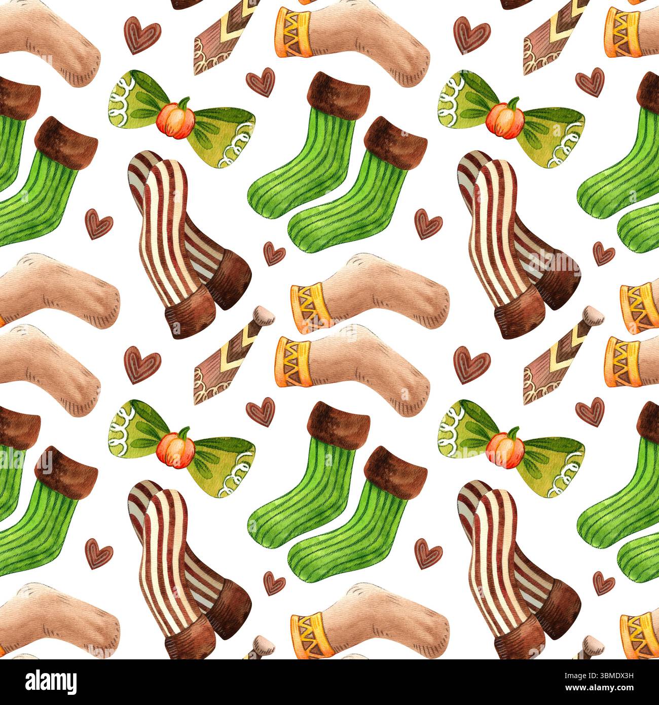 Autumn leaves set seamless Cut Out Stock Images & Pictures - Alamy