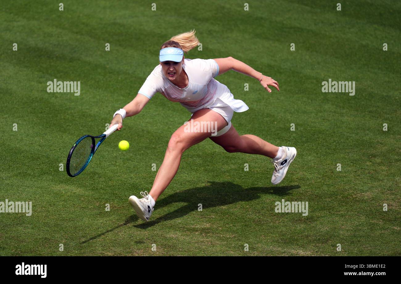 Anna Blinkova during her match against Maya Joint on day four of the ...