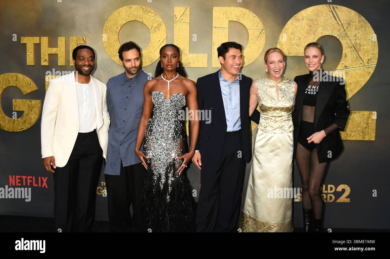 Los Angeles, California, USA. 25th June, 2025. (L-R) Chiwetel Ejiofor, Marwan Kenzari, KiKi ...