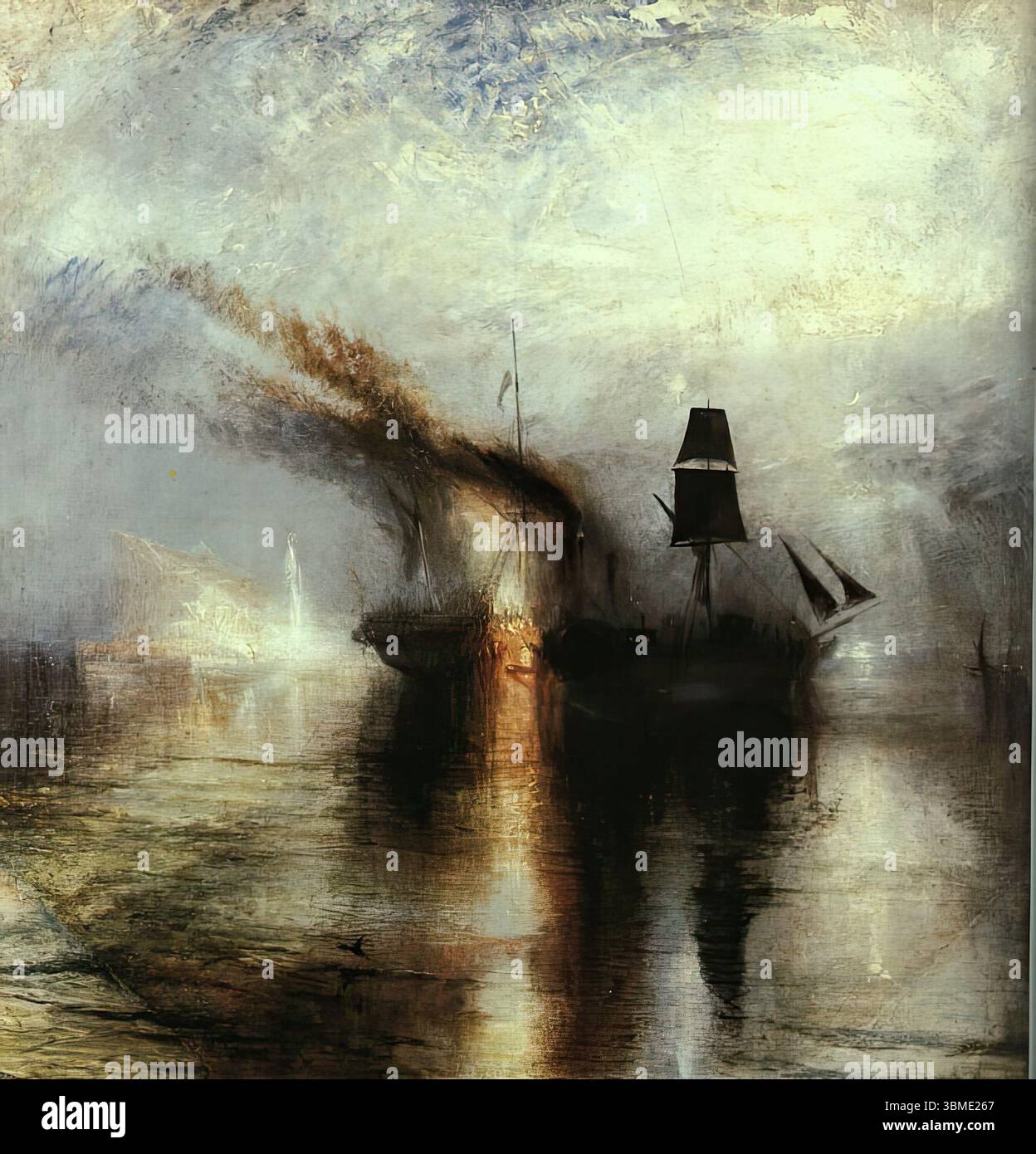 Turner, Joseph Mallord William - Peace- Burial at Sea Stock Photo - Alamy