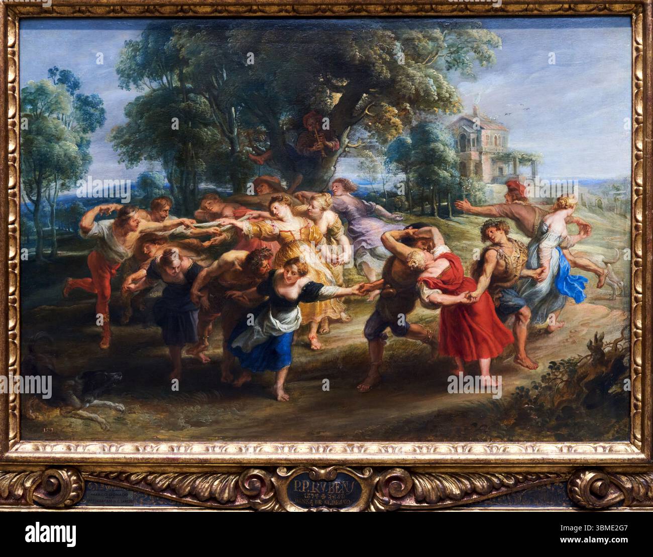 The Dance of the Villagers, 1635, Peter Paul Rubens, Museo del Prado, Madrid, Spain Stock Photo ...