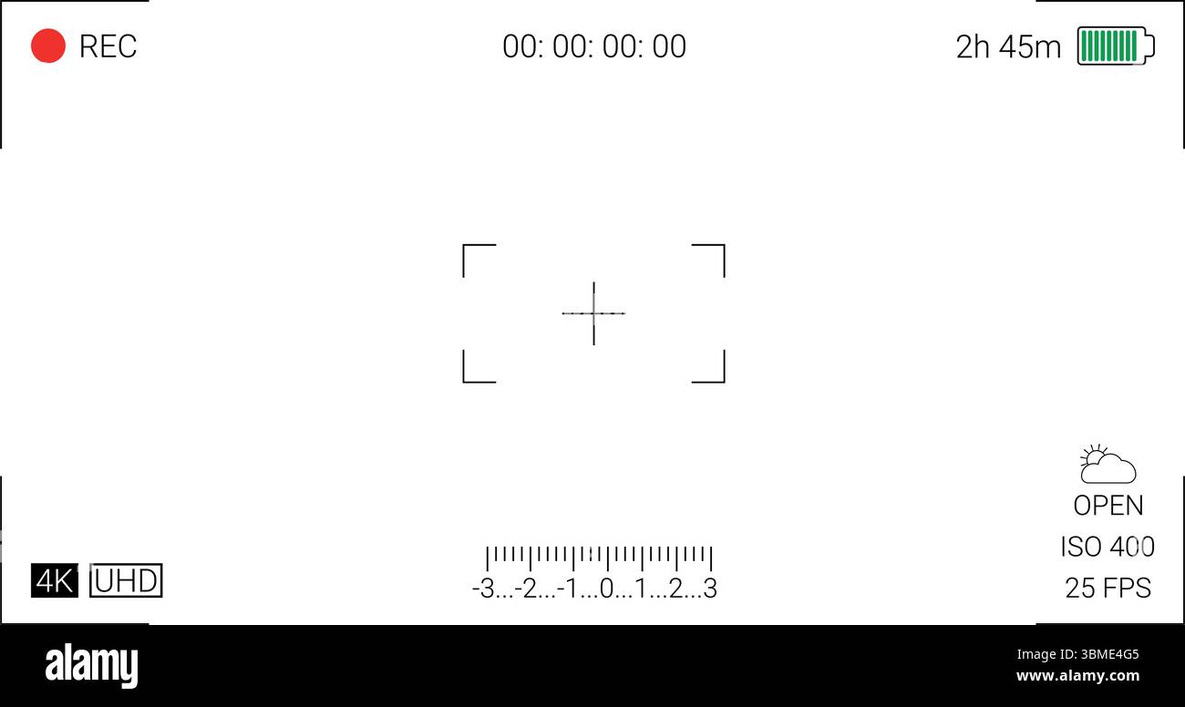 Transparent Camera view Recording Design Stock Vector Image & Art - Alamy