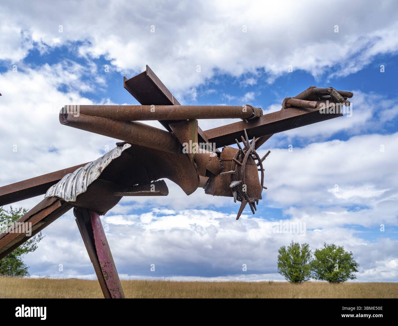 Way of Hope at the Point Alpha memorial site between Geisa in Thuringia ...