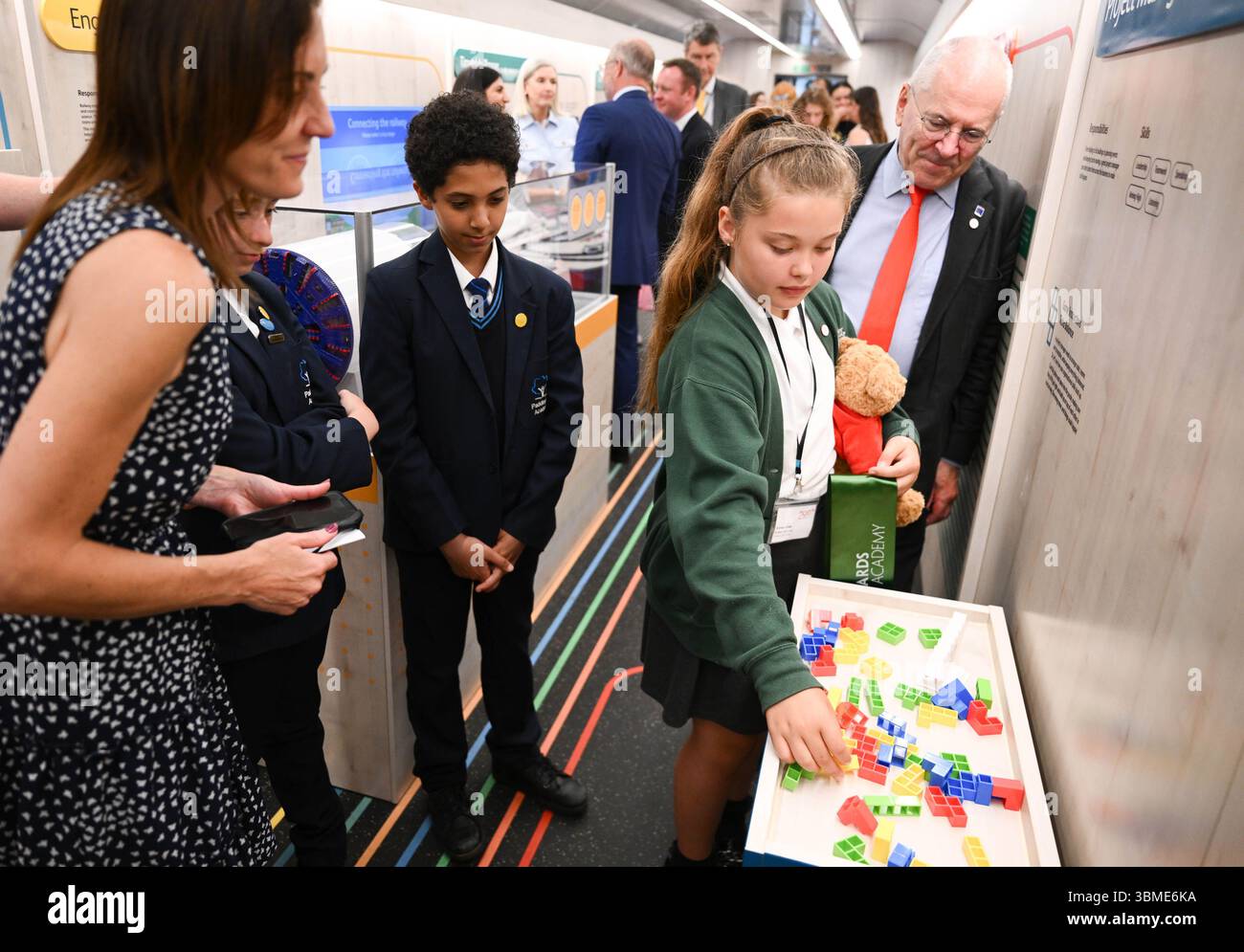 EDITORIAL USE ONLY Aimee Lowe and Lord Peter Hendy, Minister of State ...
