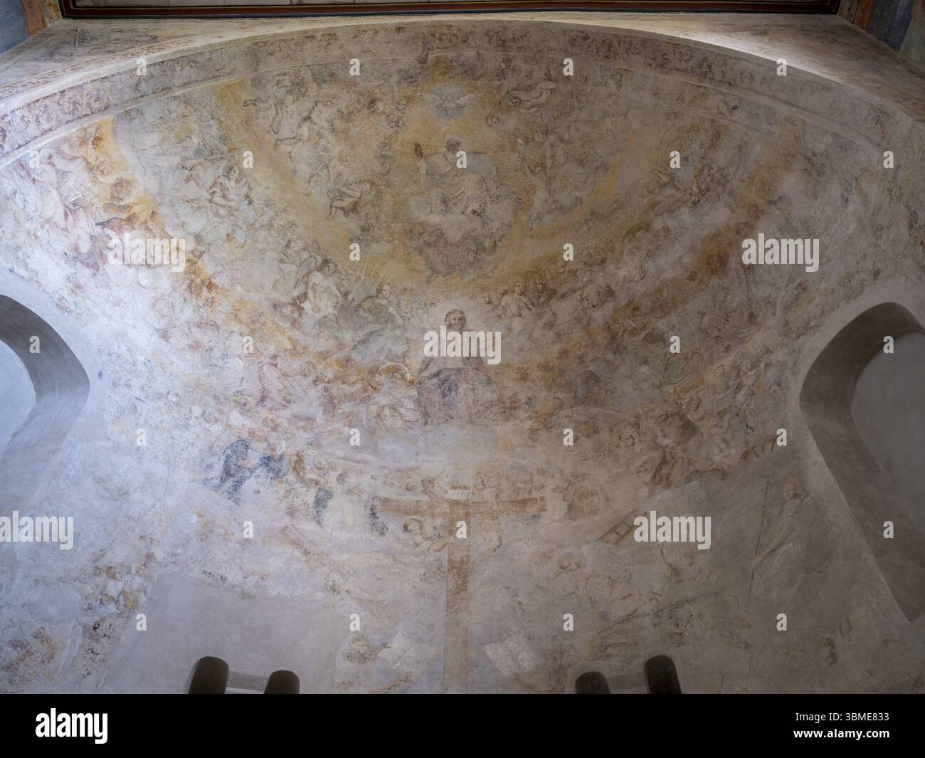 St. George's Catholic Parish Church, interior with wall paintings from ...