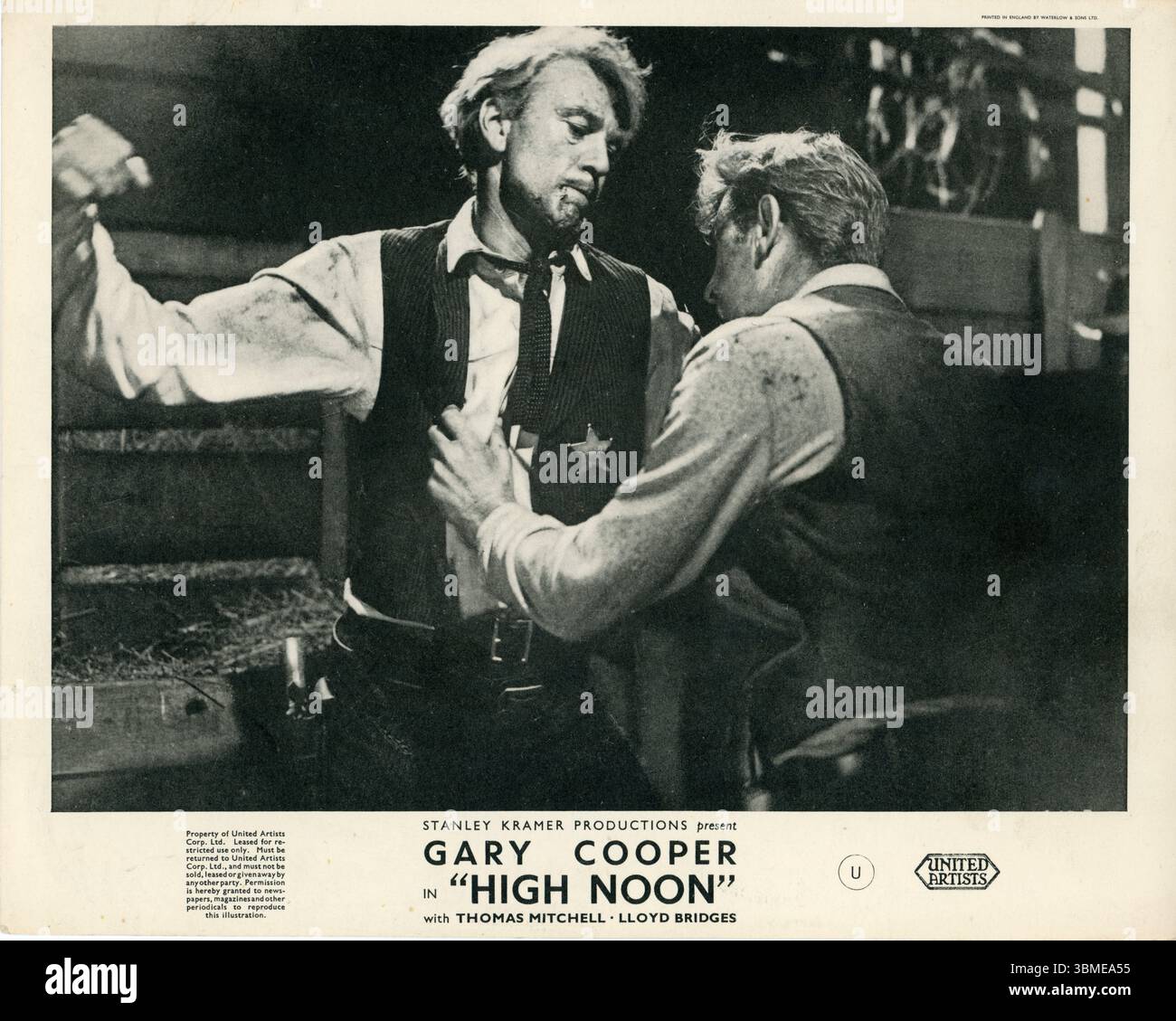 GARY COOPER and LLOYD BRIDGES in HIGH NOON 1952 director FRED ZINNEMANN ...