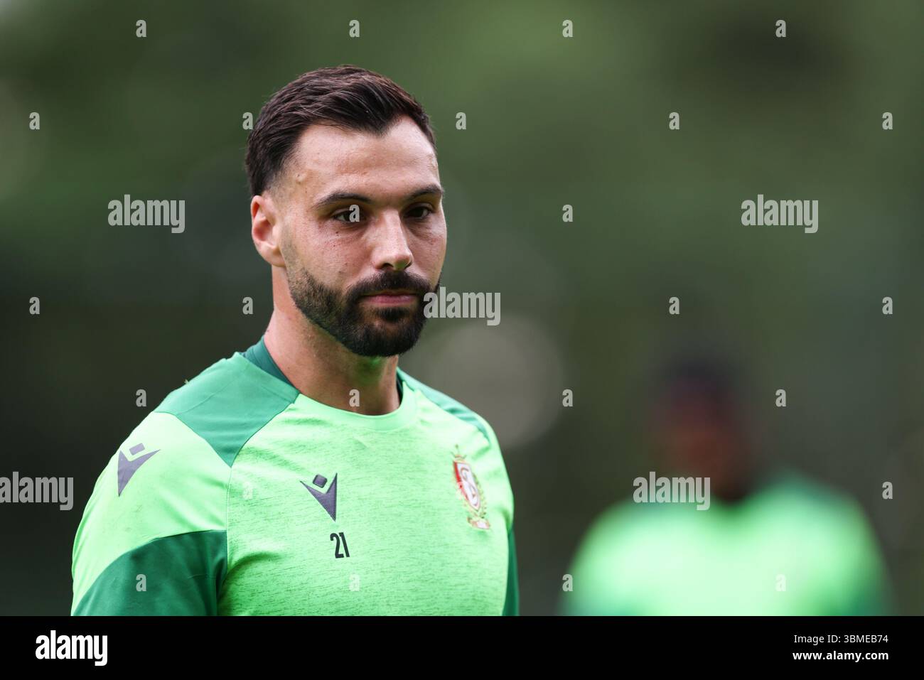 Liege, Belgium. 26th June, 2025. Standard's Lucas Pirard pictured ...