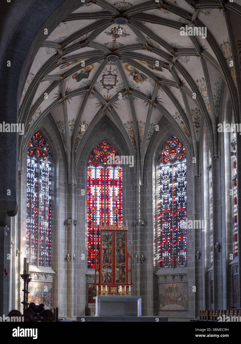 High altar in the Minster of St. Mary and St. Mark, a Romanesque former ...