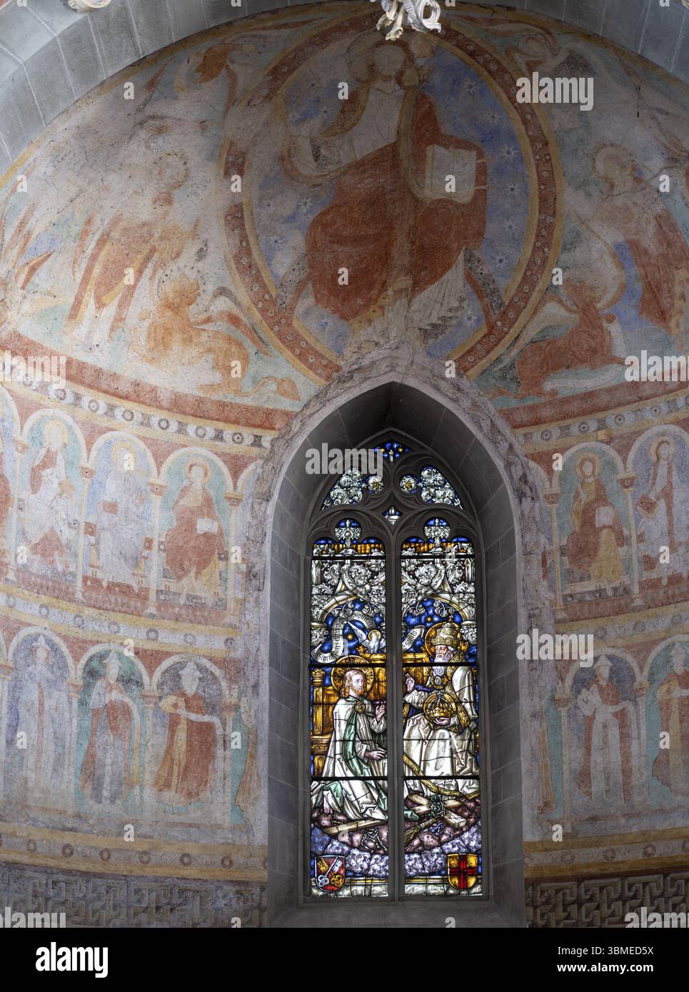 Church windows and apse paintings from the late 11th century in the ...
