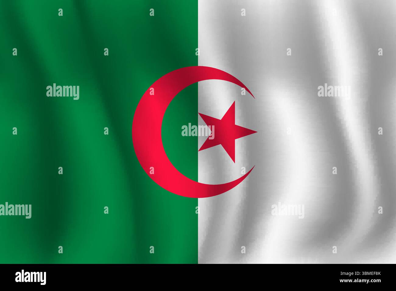 White flag waving wind in Stock Vector Images - Alamy