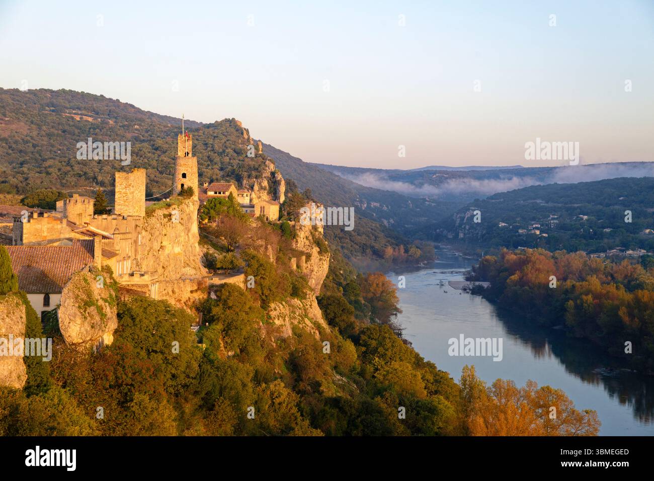 France, Gard, Aigueze, labelled Les Plus Beaux Villages de France (The ...