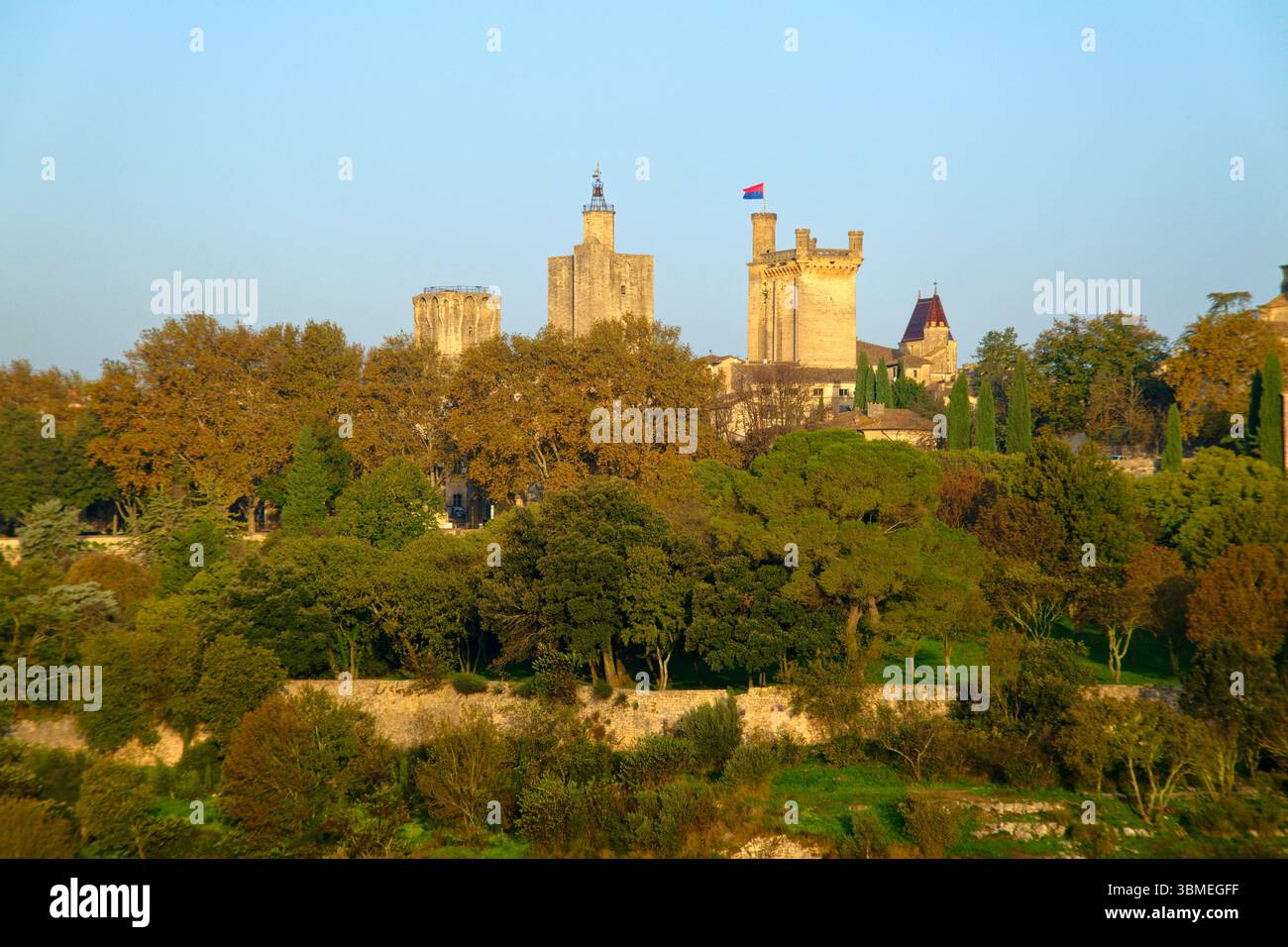 France, Gard, Pays d'Uzege, Uzes, the Ducal castle known as the Duche ...