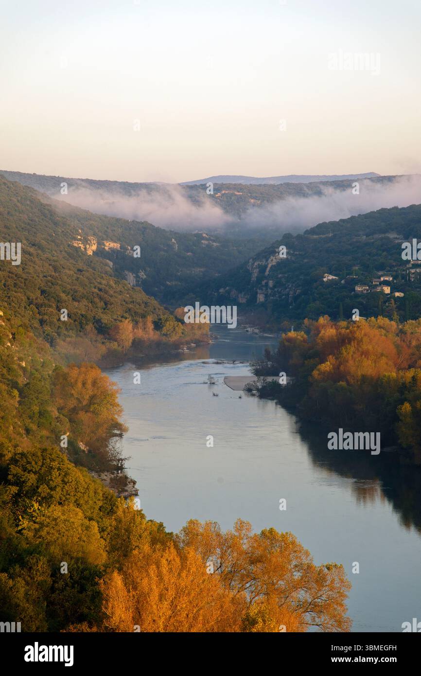 France, Ardeche, Saint Martin d'Ardèche, The gorges of the Ardeche ...