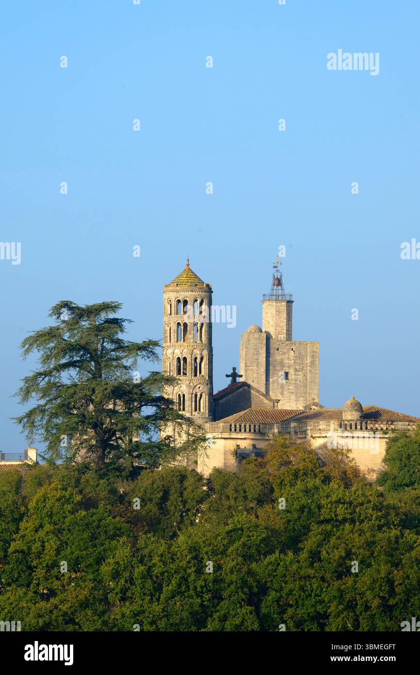 France, Gard, Pays d'Uzege, Uzes, the Ducal castle known as the Duche ...