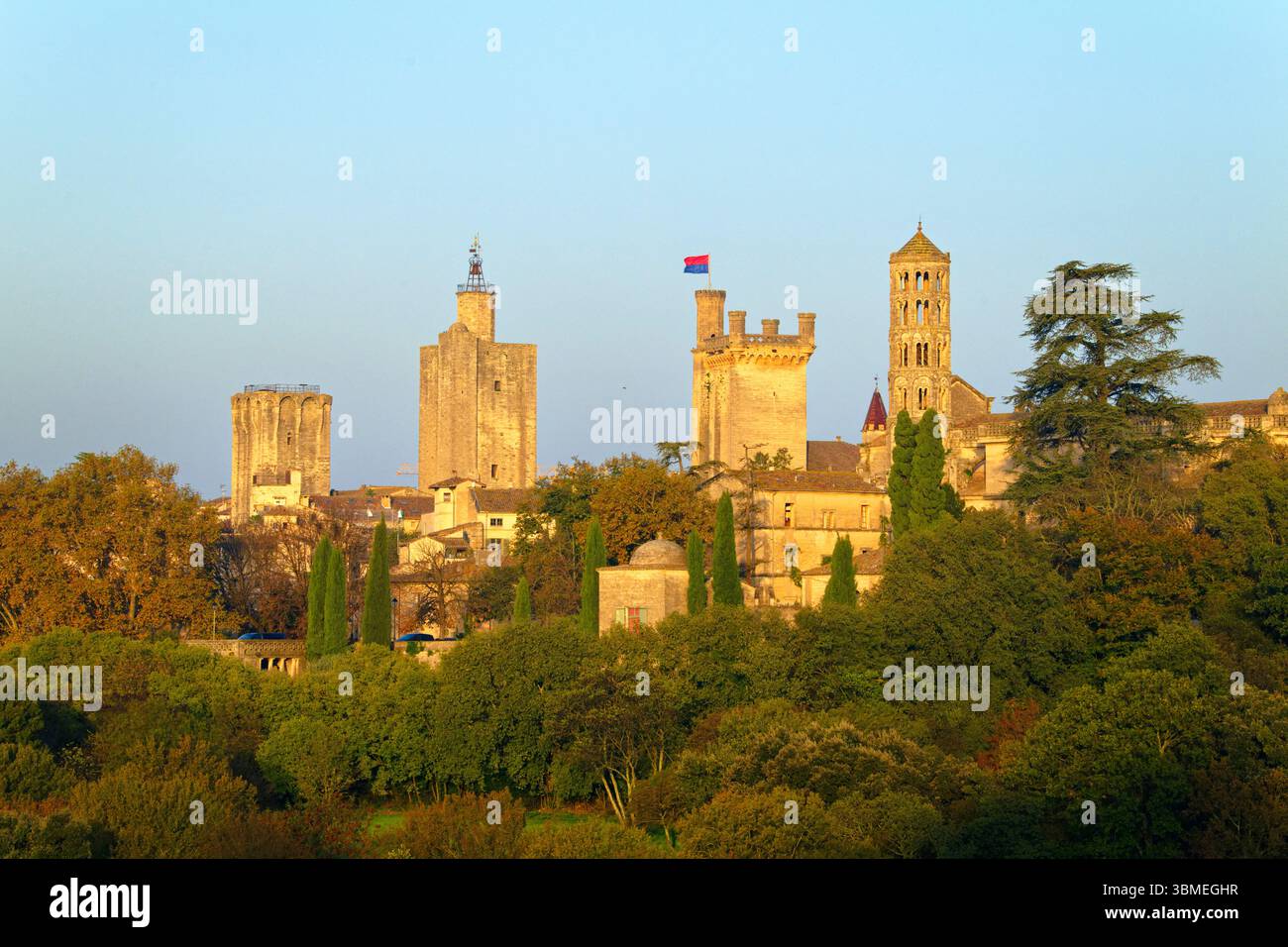 France, Gard, Pays d'Uzege, Uzes, the Ducal castle known as the Duche ...