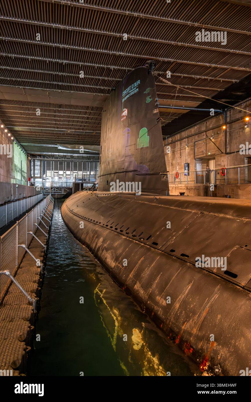 France, Loire Atlantique, Saint Nazaire, the former German submarine ...