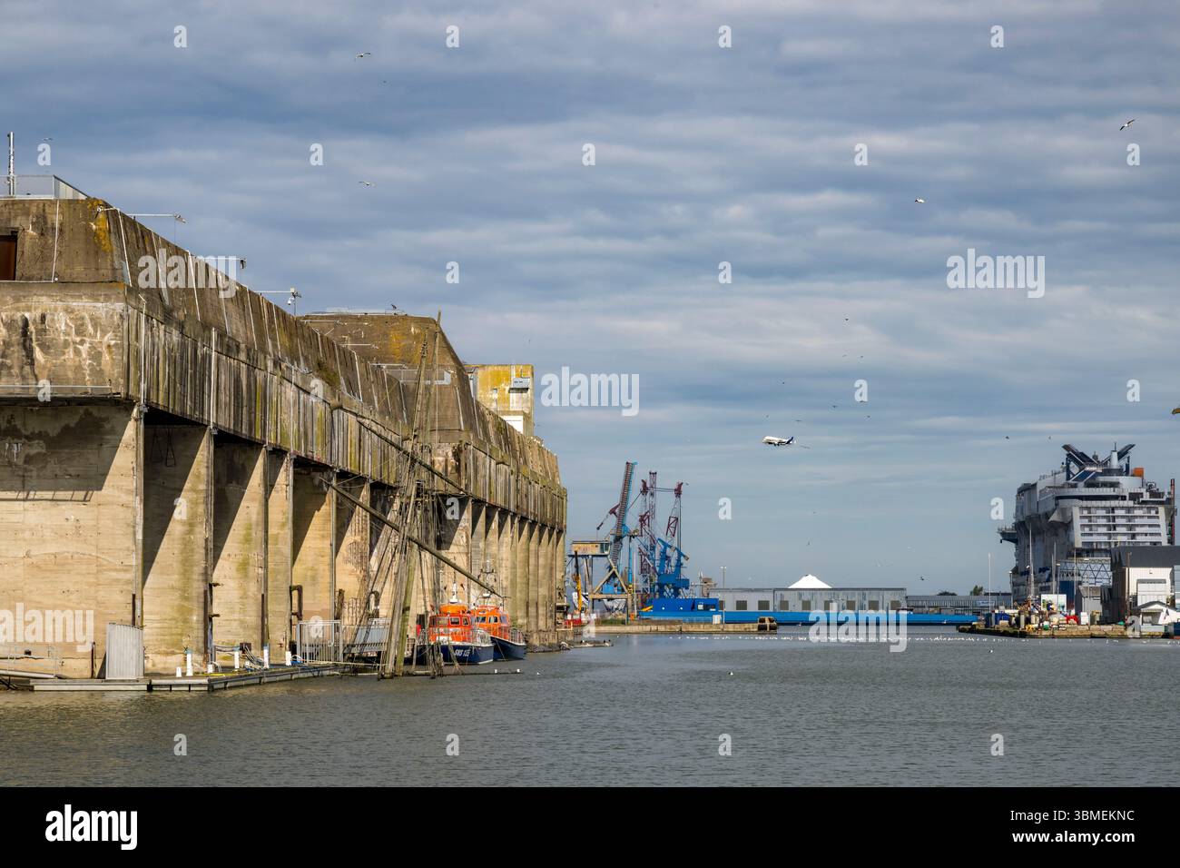 France, Loire Atlantique, Saint Nazaire, the former German submarine ...