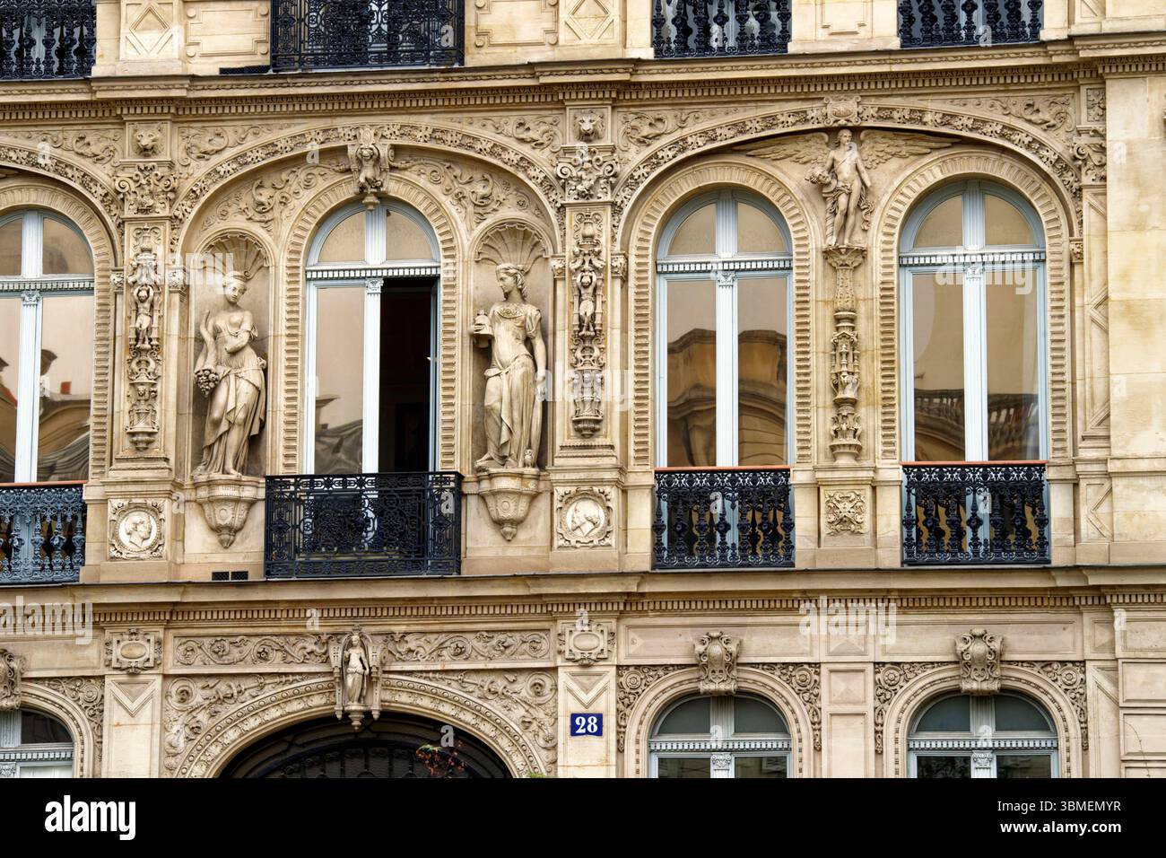 France, Paris, place Saint-Georges, the Gothic and Renaissance style ...