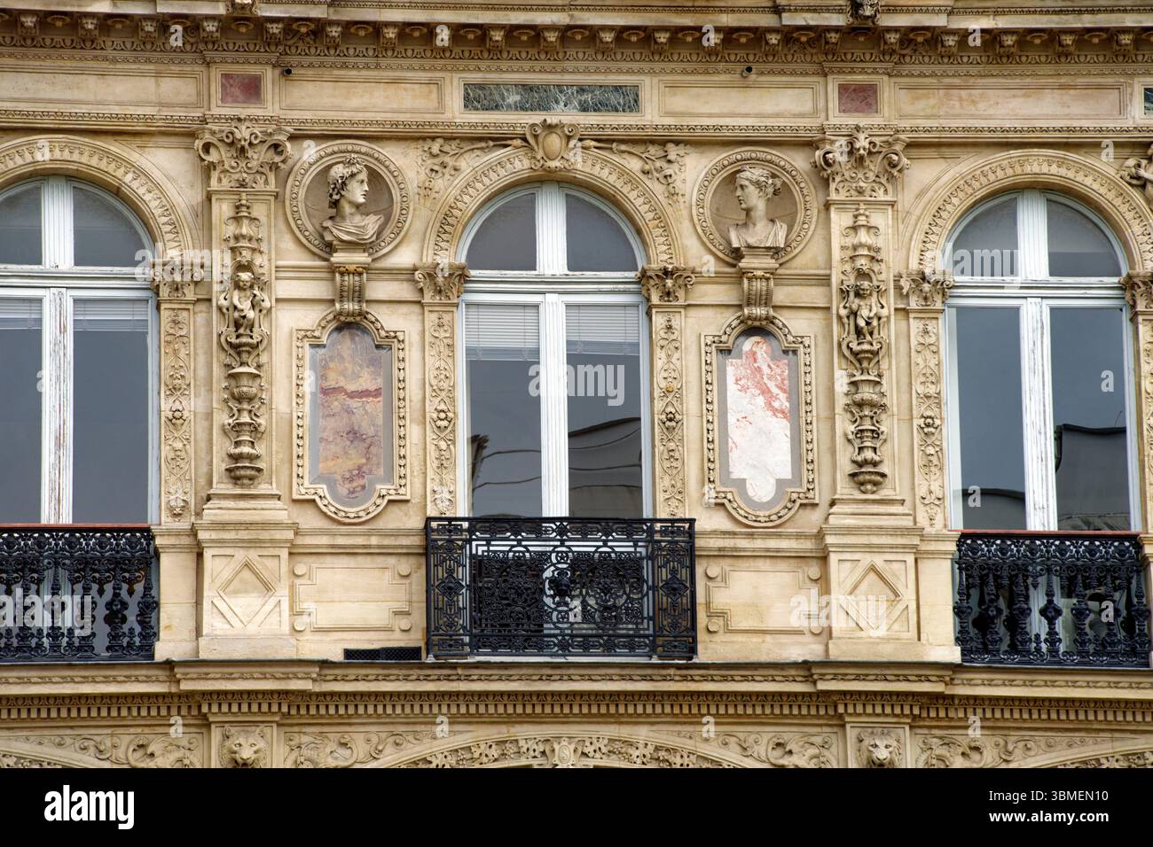 France, Paris, place Saint-Georges, the Gothic and Renaissance style ...