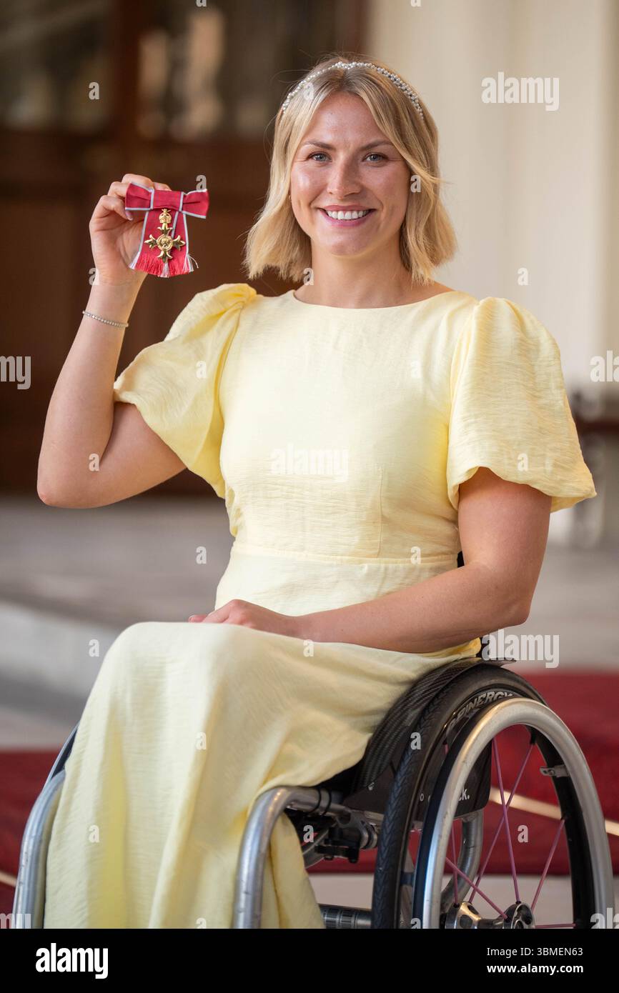 Sammi Kinghorn after being made an Order of the British Empire by the ...