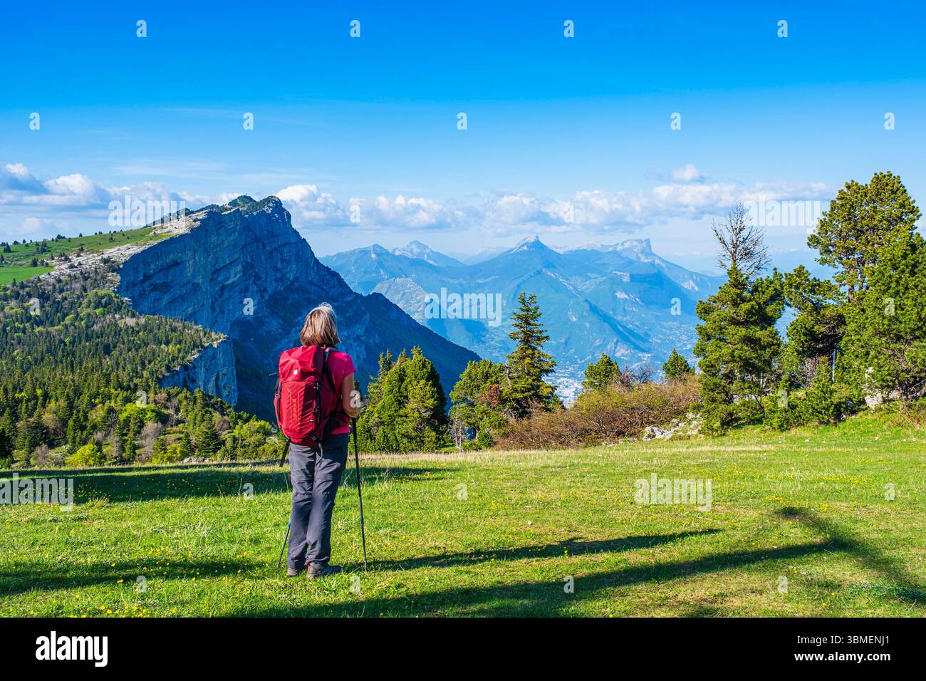 France, Isere, Lans-en-Vercors, Vercors Regional Natural Park, hike ...