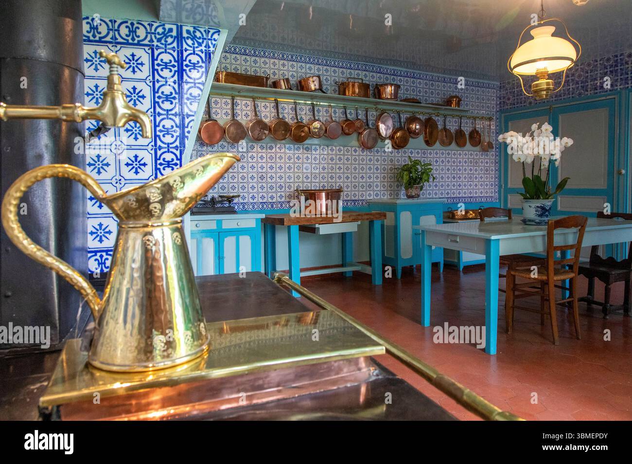 France, Eure, Giverny, Claude Monet Foundation, the house, kitchen ...