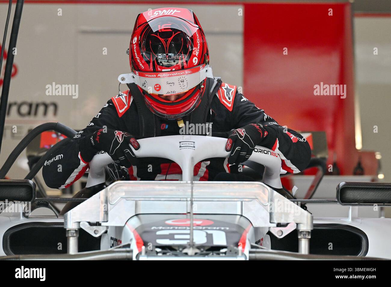 SPIELBERG, AUSTRIA - JUNE 26: Esteban Ocon of France gets into the (31 ...