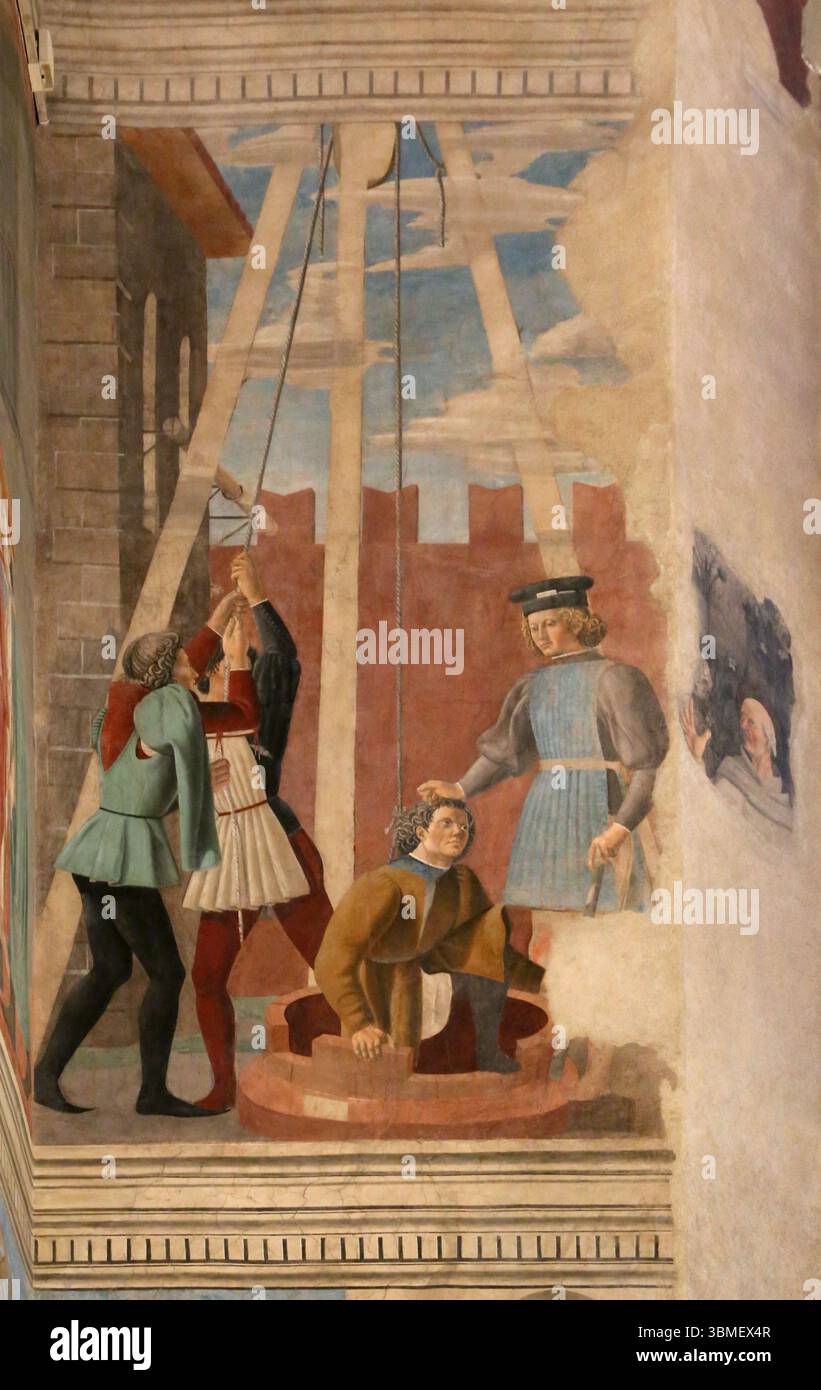 fresco by Piero della Francesca in the Basilica of San Francesco in ...