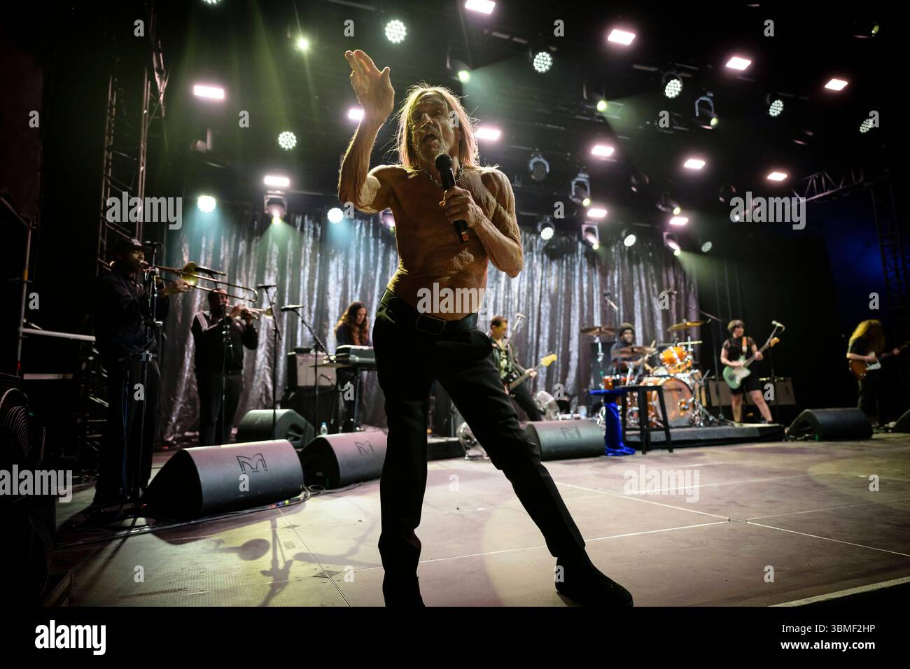 Iggy Pop live in der Musikarena beim Tollwood Festival, München 24.06. ...