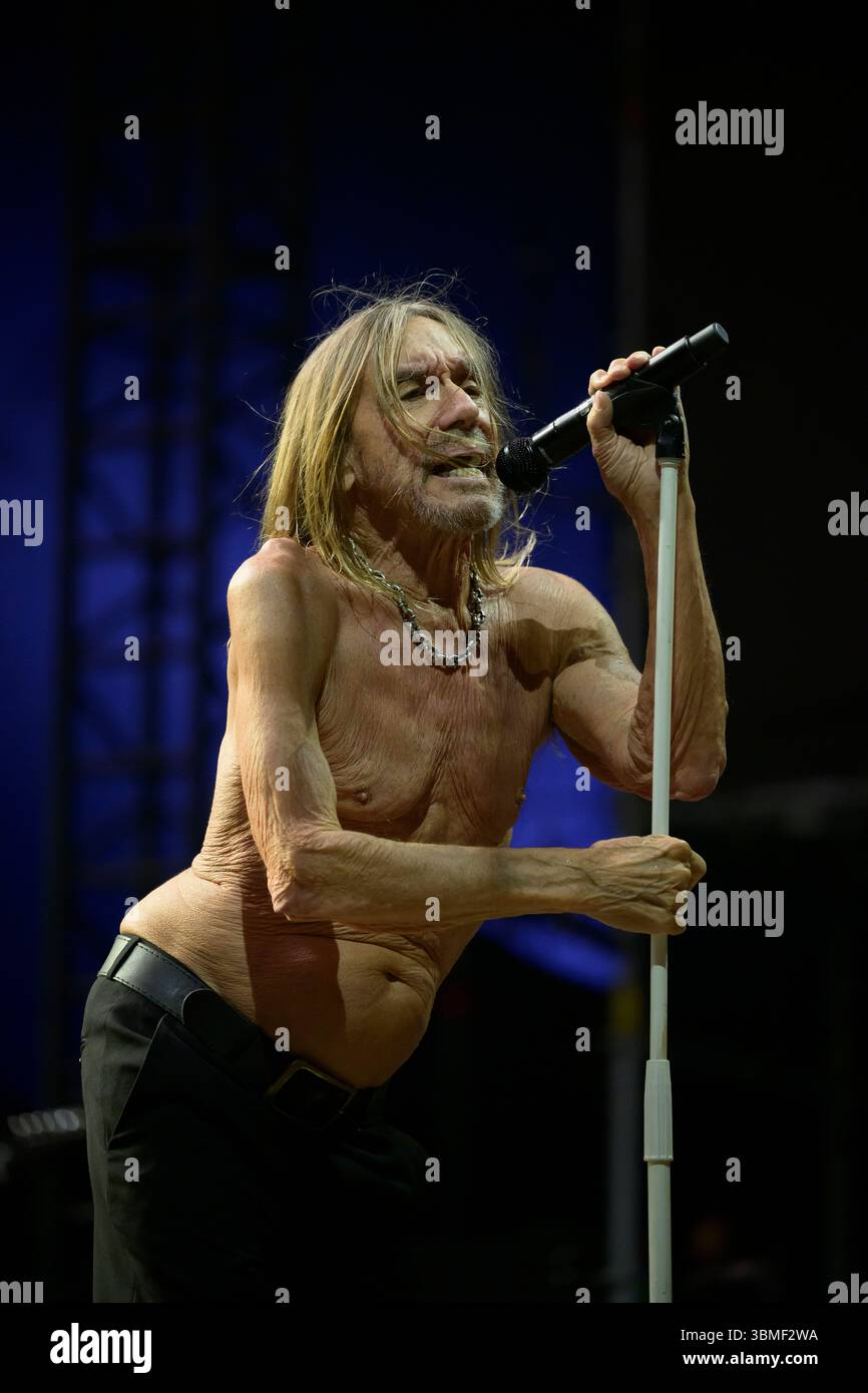 Iggy Pop live in der Musikarena beim Tollwood Festival, München 24.06. ...