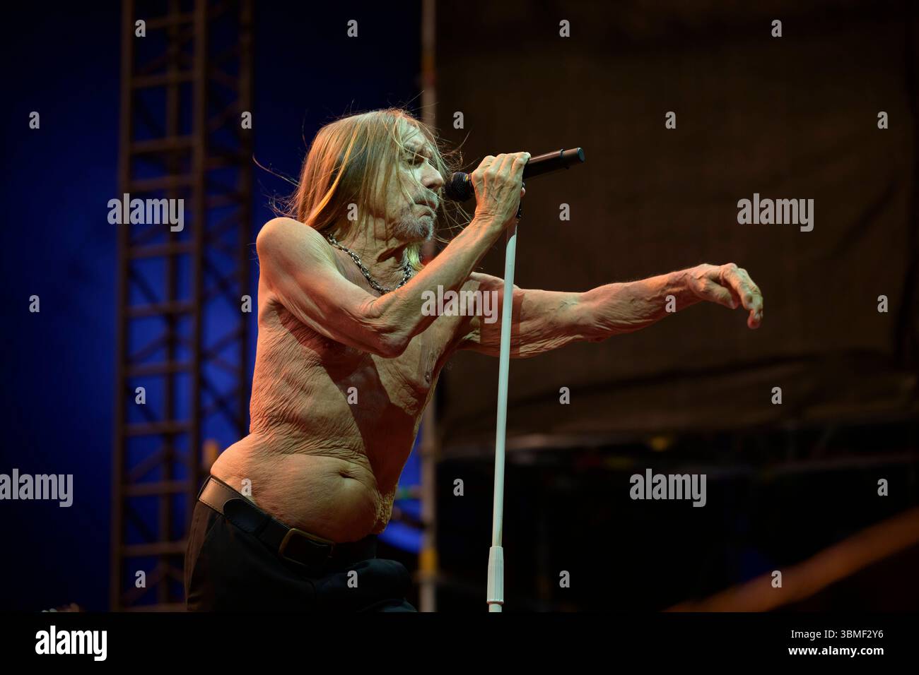 Iggy Pop live in der Musikarena beim Tollwood Festival, München 24.06. ...