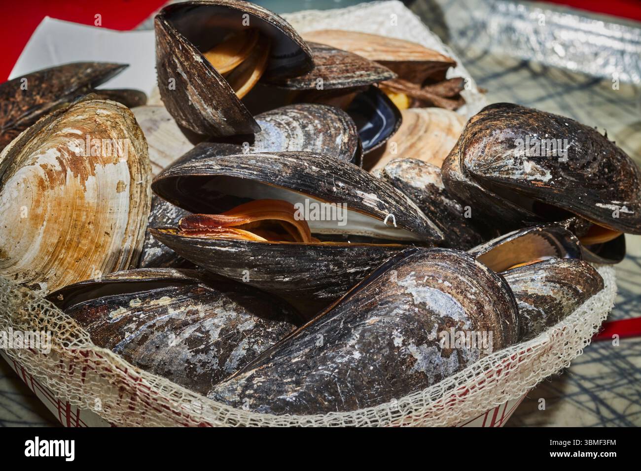 A bowl of boiled mussels and clams served at Abbotts in Noank ...