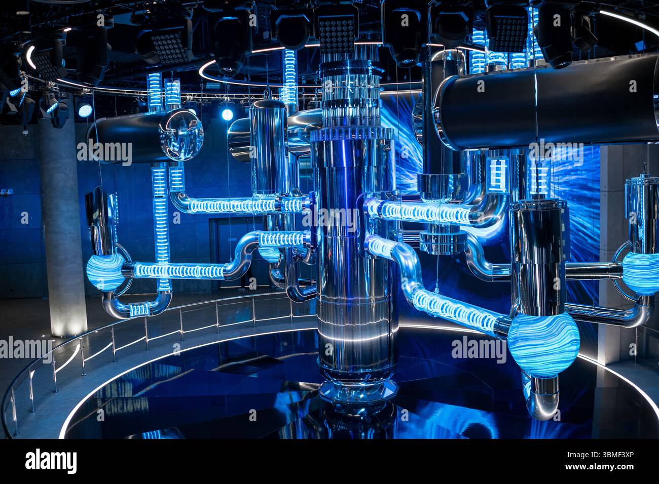 Model of a Water-Water Nuclear Reactor Featured in a Modern Exhibition ...