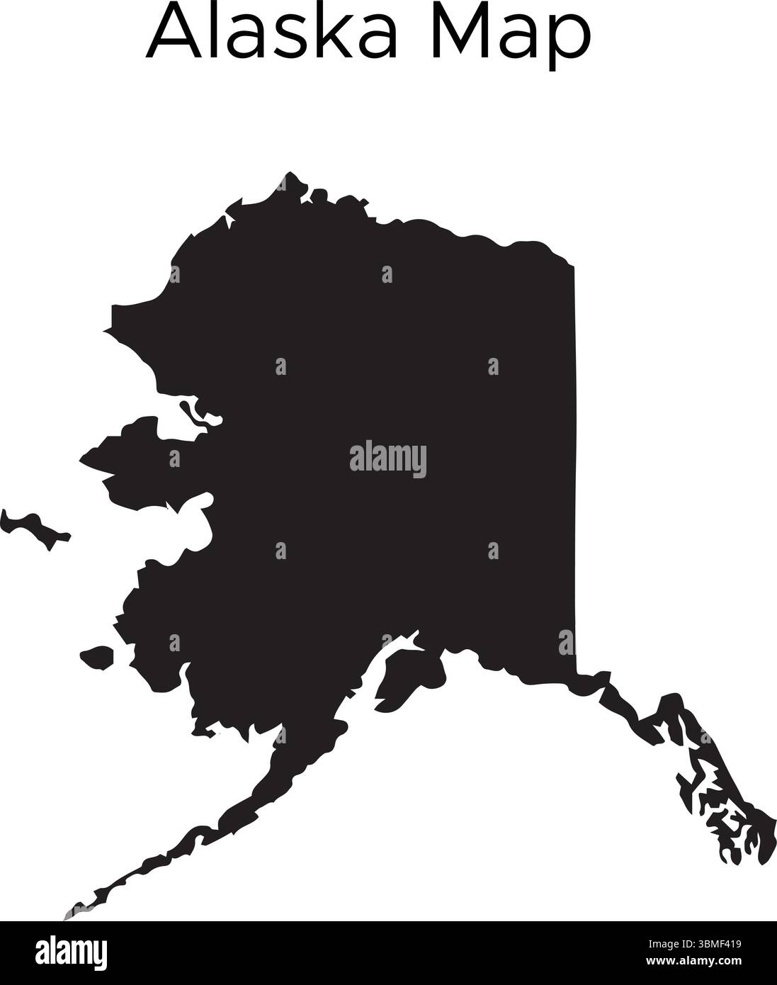 Political map alaska hi-res stock photography and images - Alamy
