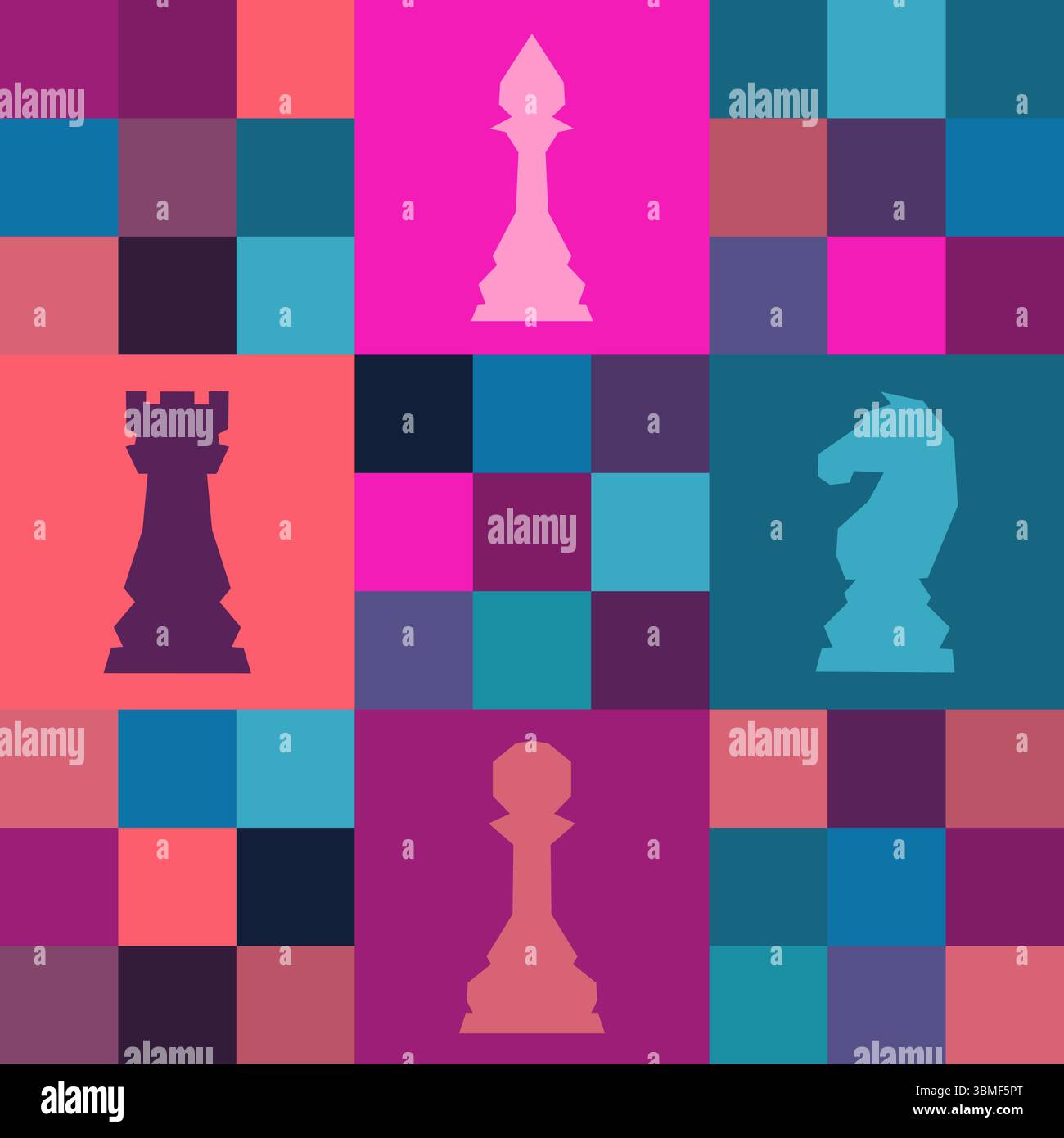 Colorful chess board. Chess board background. Chess board illustration ...