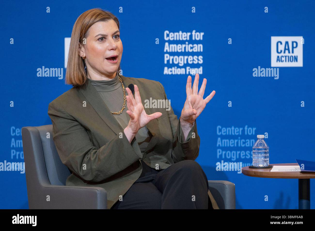 Sen. Elissa Slotkin, D-Mich., speaks at the Center for American ...