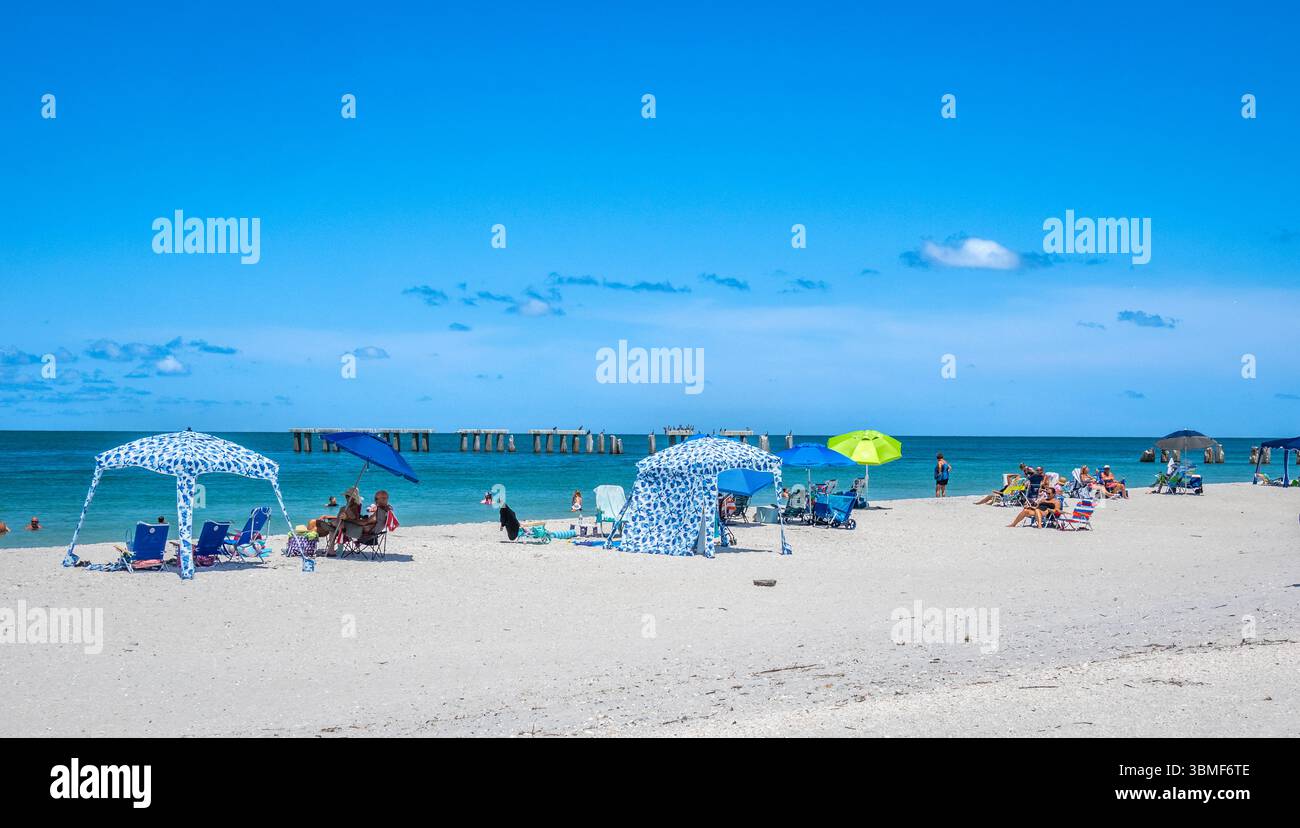 The beach at Gasparilla Island State Park on Gasparilla Island a ...