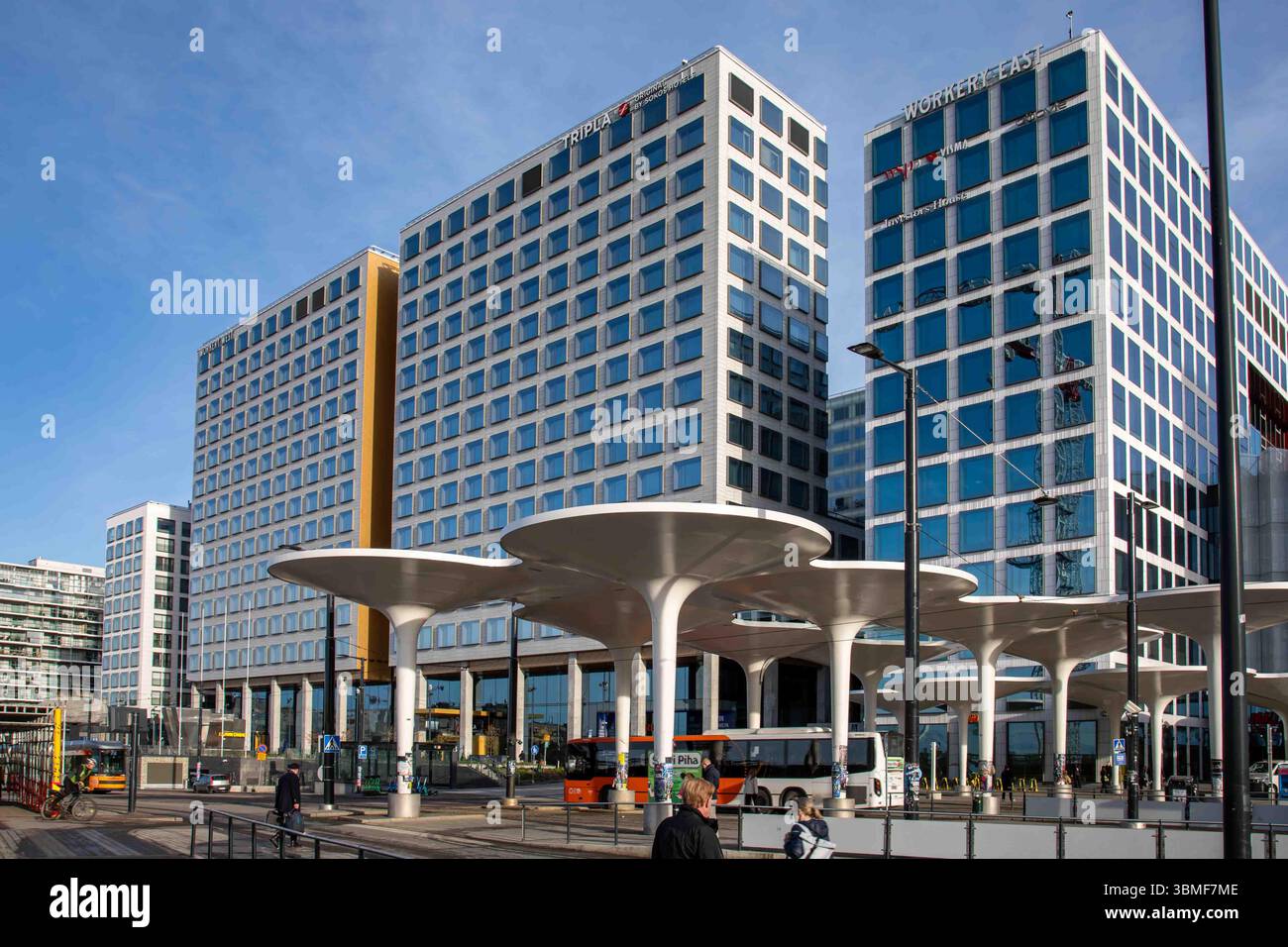Mall of Tripla, Tripla Hotel and Workers East in Pasila district of ...