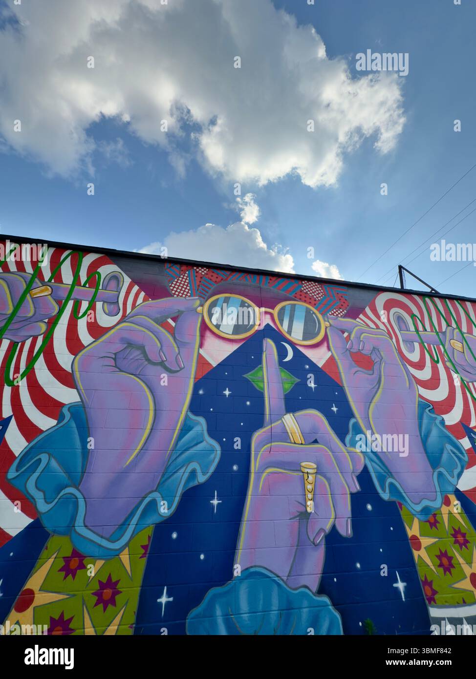 A quirky mural in the HIghlands neighborhood of Louisville, Kentucky ...