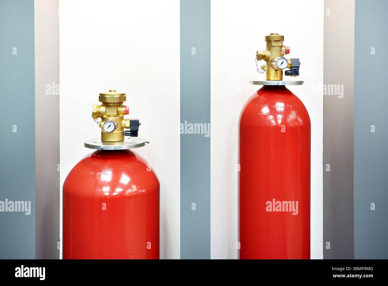 Gaseous fire suppression modules storage containers Stock Photo - Alamy