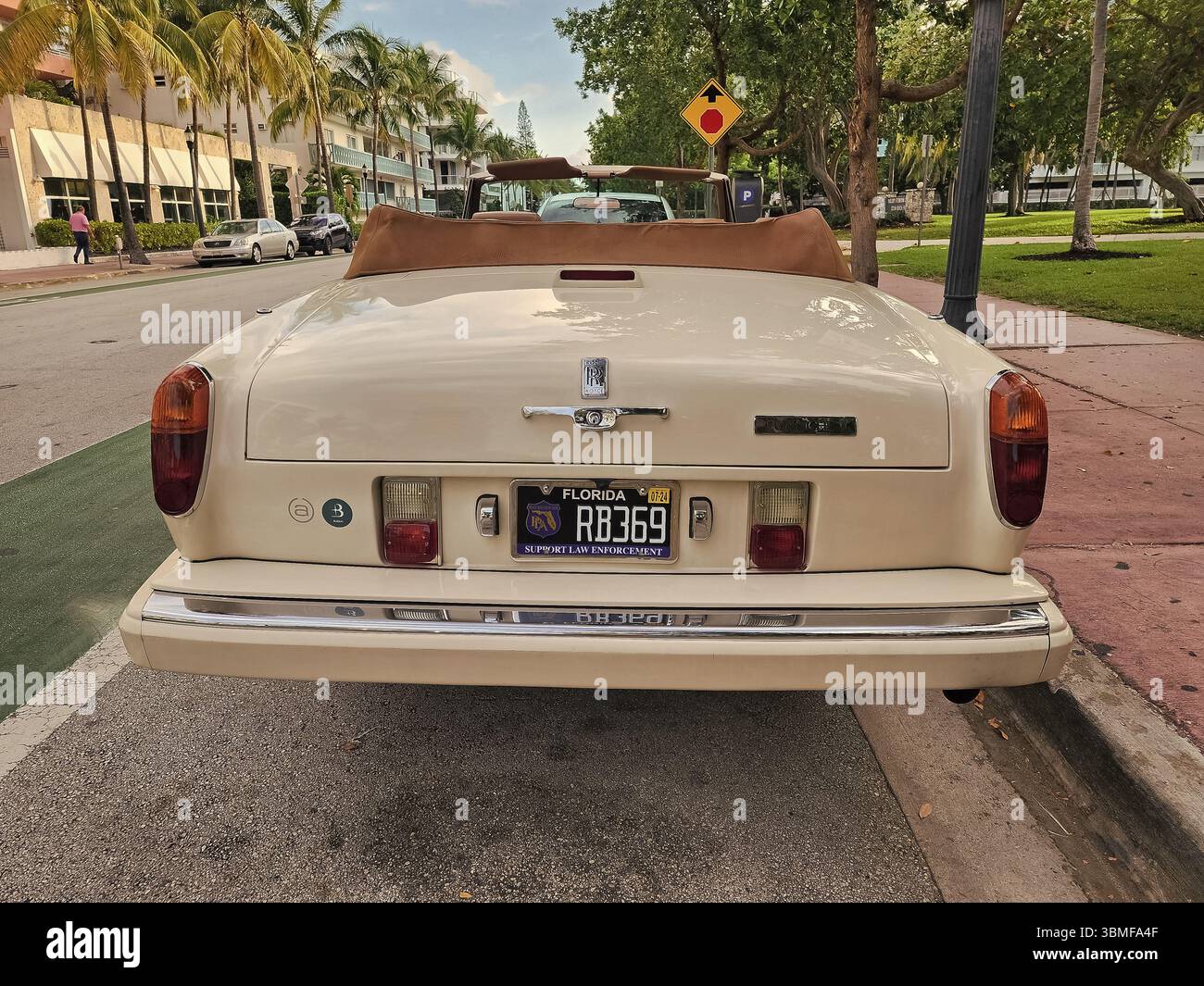 Miami Beach, Florida USA - June 5, 2024: 1978 Classic british ...