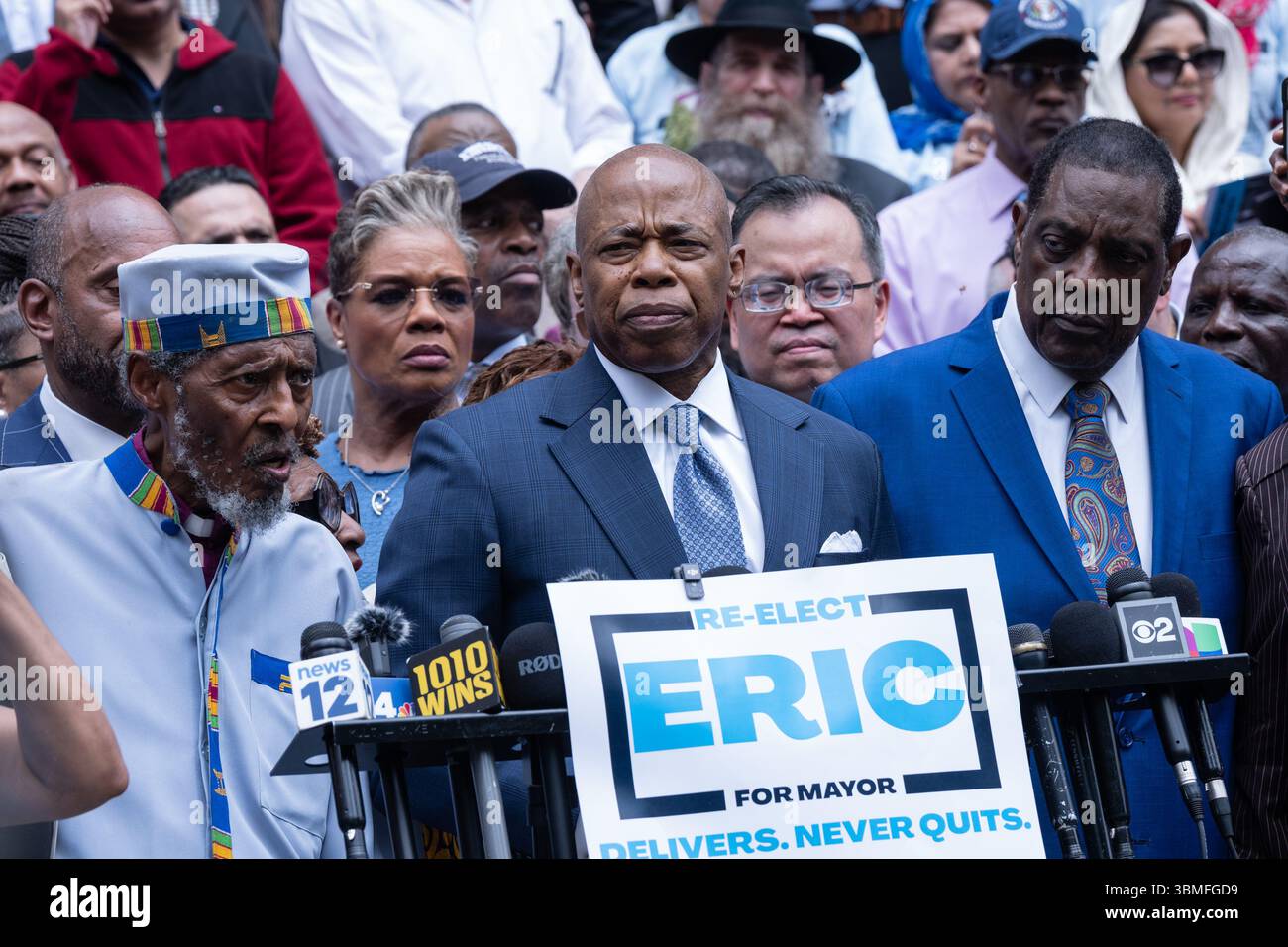 New York, NY, June 26, 2025: Mayor Eric Adams launches reelection ...