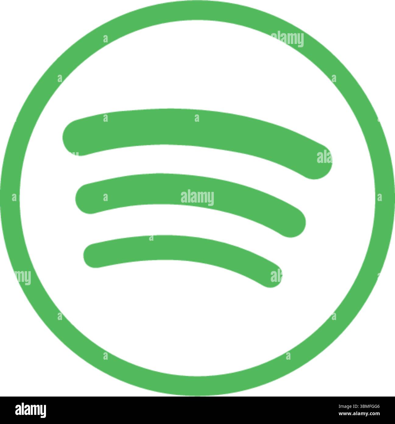 Spotify Green Logo Icon - Music Streaming Brand Symbol Stock Vector ...