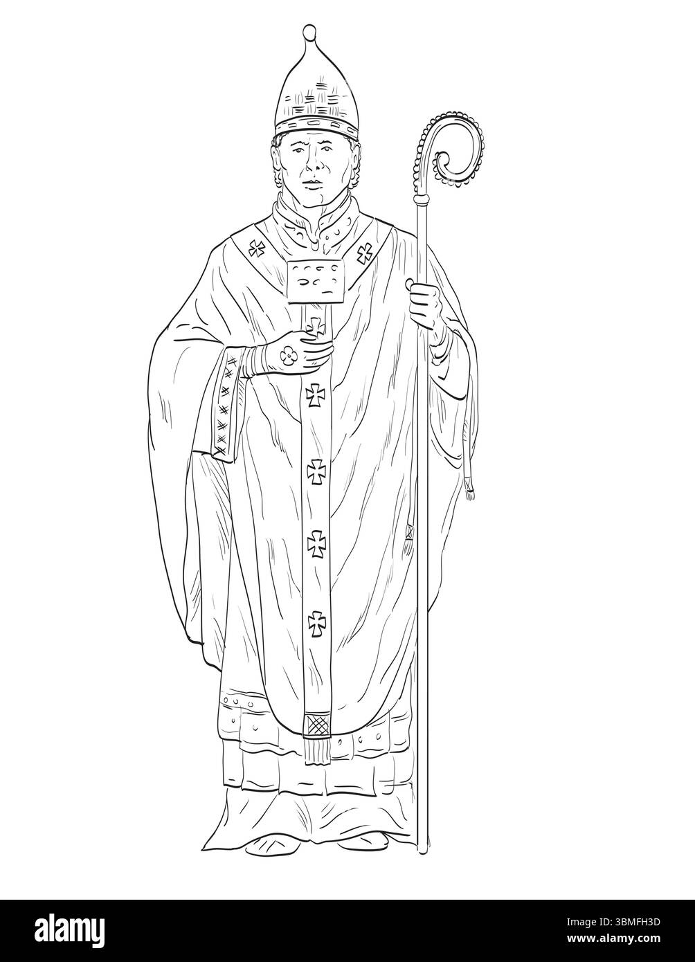 Medieval archbishop Stock Vector Images - Alamy
