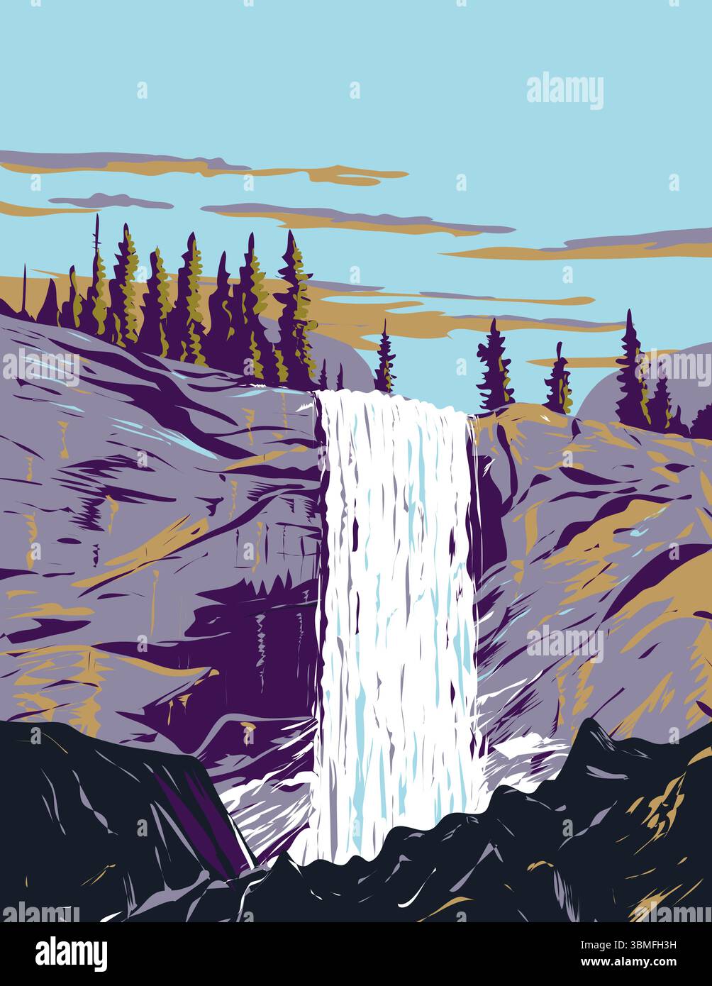 National parks poster art of the wpa Stock Vector Images - Alamy